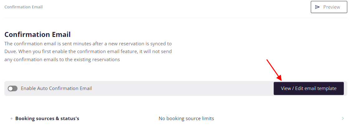 Confirmation Email – Duve